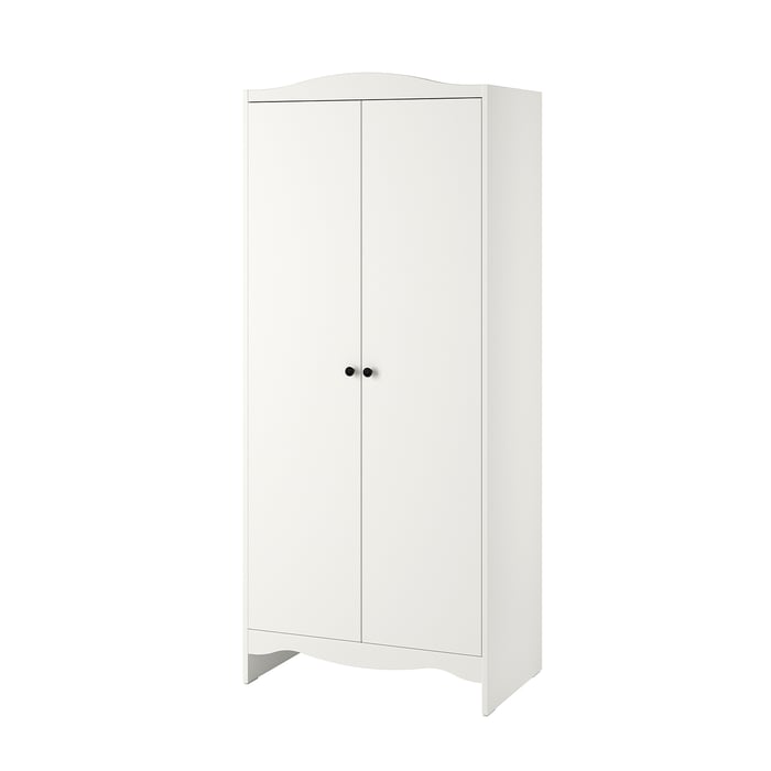 SMÅGÖRA wardrobe, white, 80x50x187 cm - IKEA