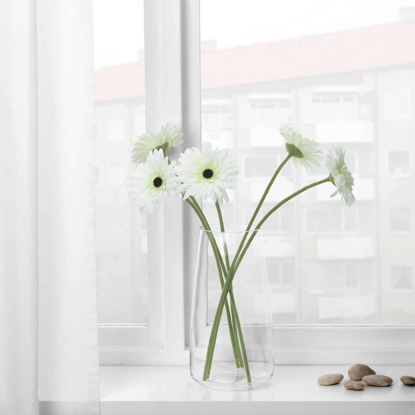 SMYCKA artificial flower Gerbera white 50 cm IKEA