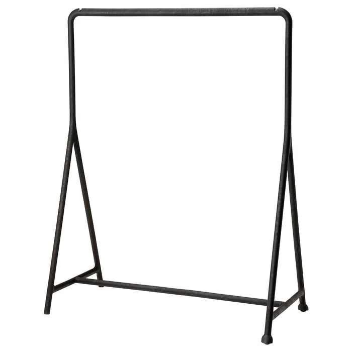 TURBO clothes rack, in/outdoor, black, 117x59 cm - IKEA
