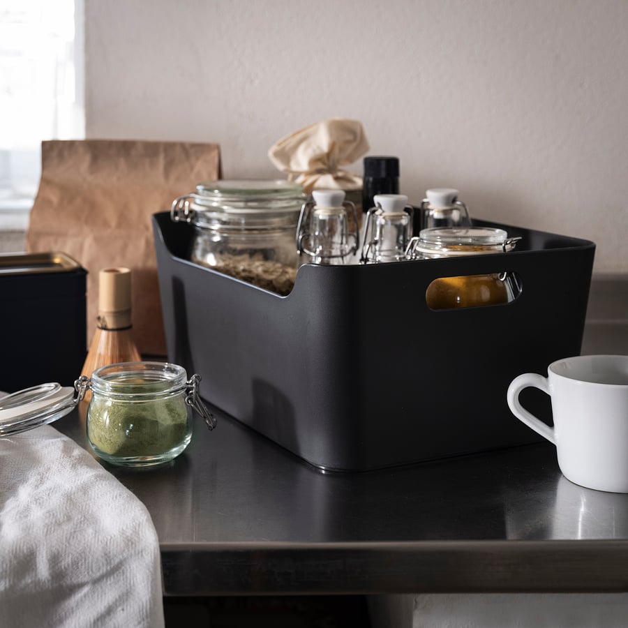 UPPDATERA box, anthracite, 34x24 cm - IKEA