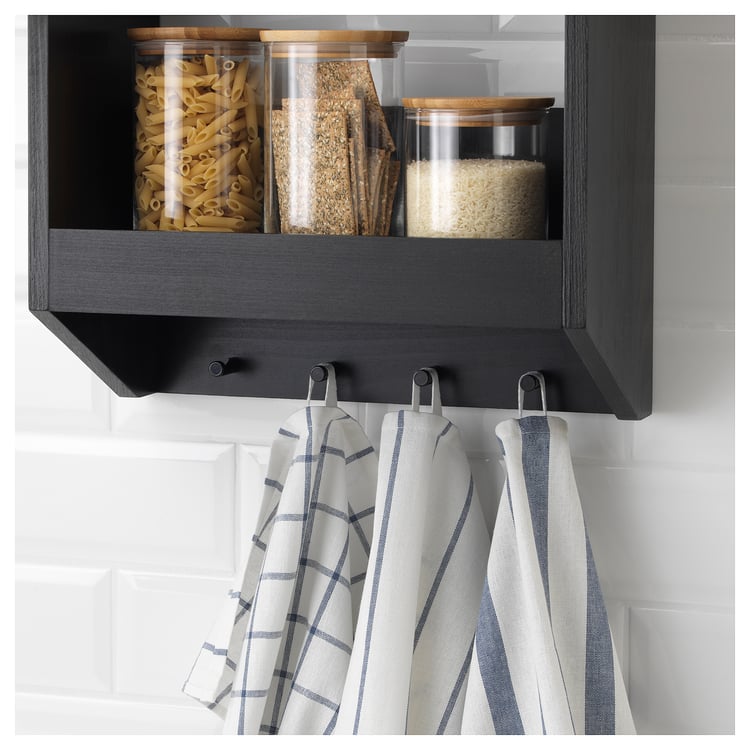 VADHOLMA wall shelf, black - IKEA
