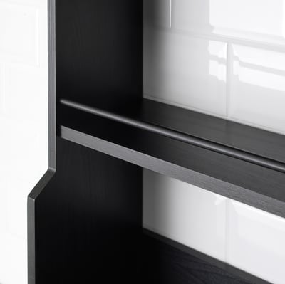 VADHOLMA wall shelf, black - IKEA