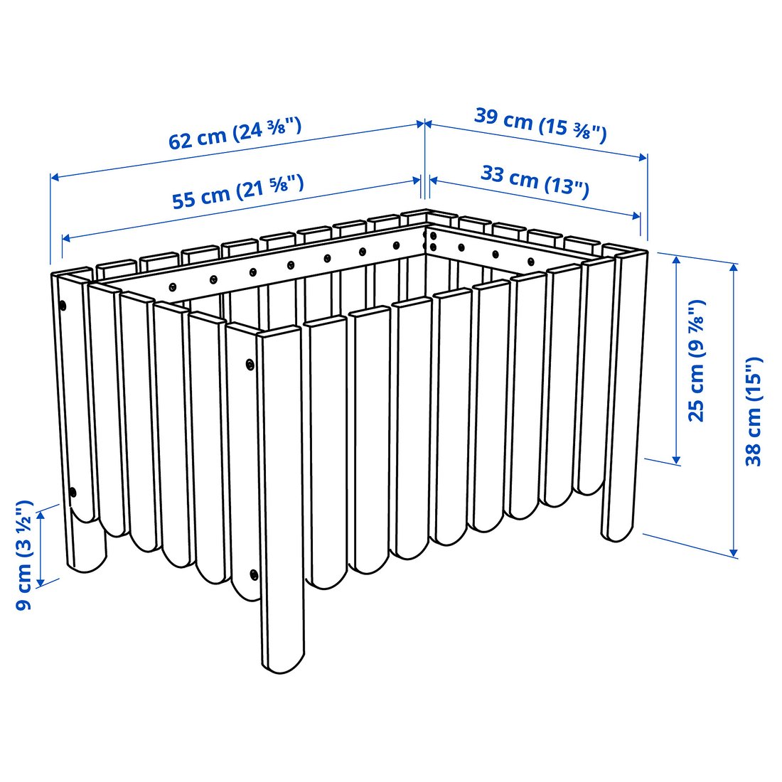 ASKHOLMEN flower box, dark brown - IKEA CA