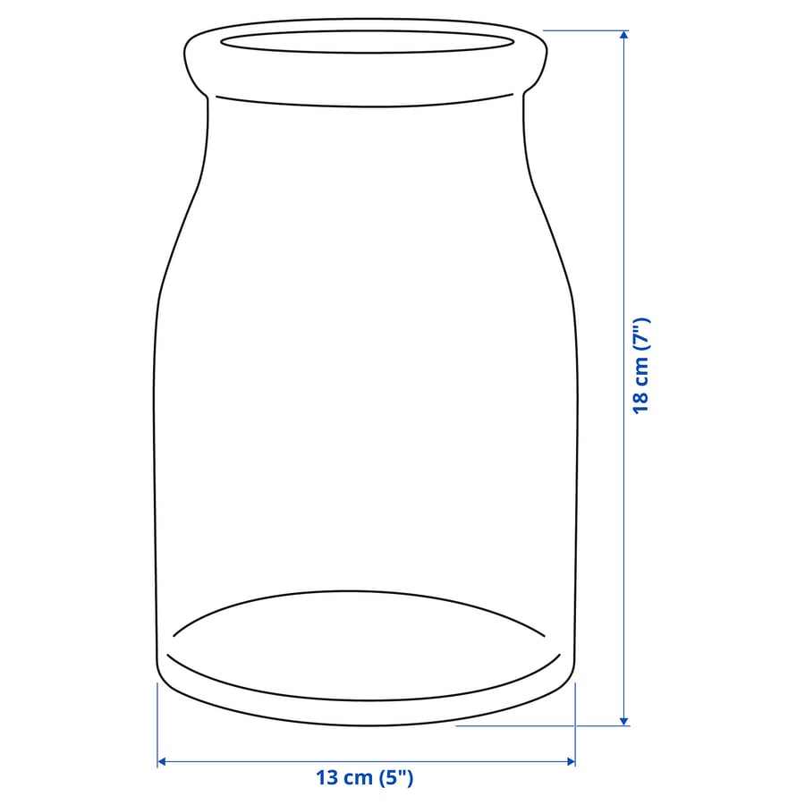 BEGÄRLIG vase, clear glass, 29 cm (11 ½") - IKEA CA