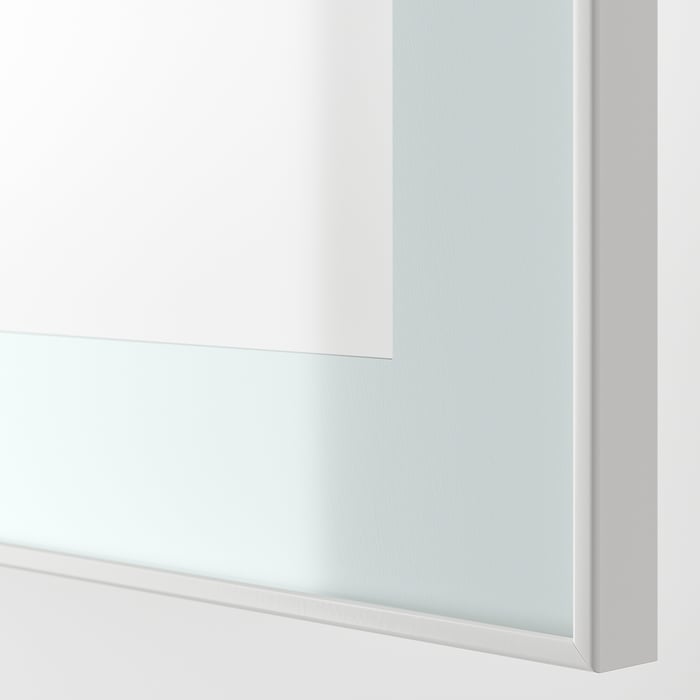 BESTÅ shelf unit with glass door, white stained oak effect Glassvik ...