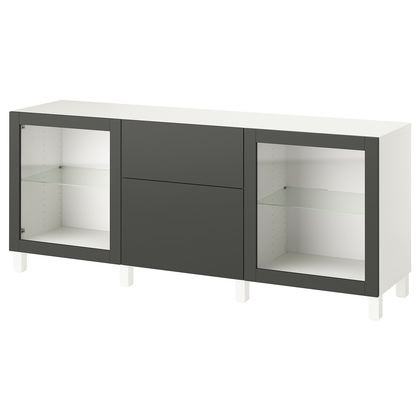 BESTÅ storage combination with drawers, white Lappviken/Sindvik ...