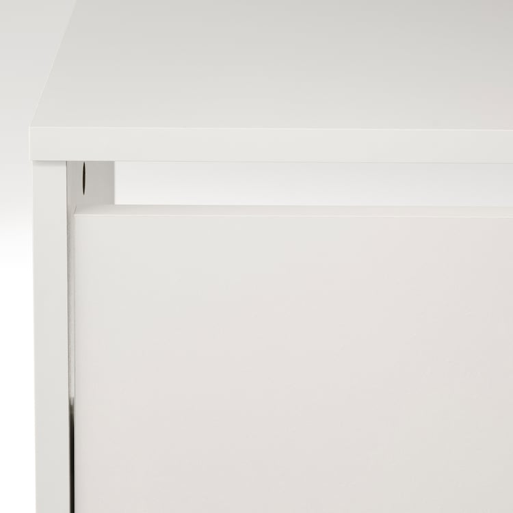 BISSA shoe cabinet with 2 compartments, white, 49x28x93 cm (191 ...