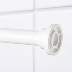 BOTAREN Shower curtain tension rod, white, 120-200 cm (47-79") - IKEA CA