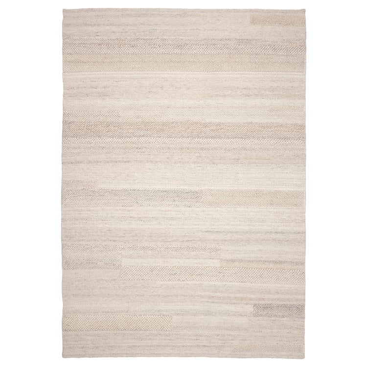 BRÖNDEN rug, low pile, handmade beige, 200x300 cm (6'7"x9'10") - IKEA CA