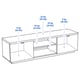 BYÅS TV bench, high gloss white, 160x42x45 cm (63x161/2x173/4") - IKEA CA