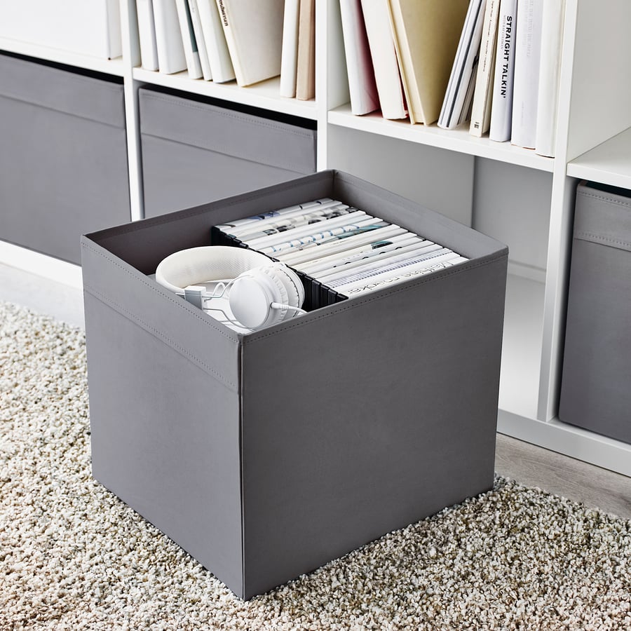 DRÖNA box, dark gray, 33x38x33 cm (13x15x13") - IKEA CA