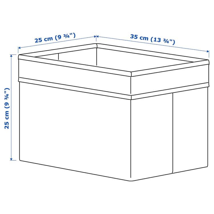 DRÖNA box, white, 25x35x25 cm (9 ¾x13 ¾x9 ¾") - IKEA CA