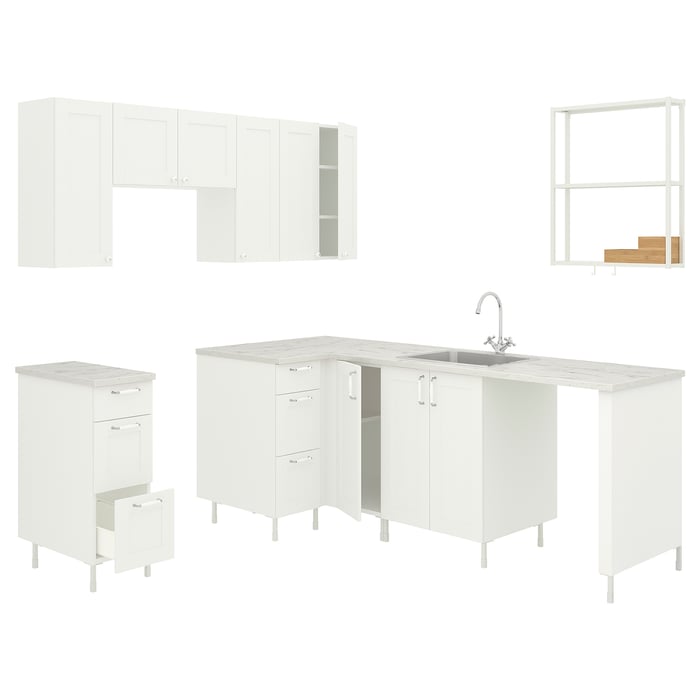 ENHET Kitchen System with Open-Storage Frames - IKEA CA