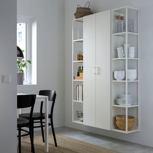 ENHET Storage combination, white, 122x32x183 cm (48x123/4x72") - IKEA CA