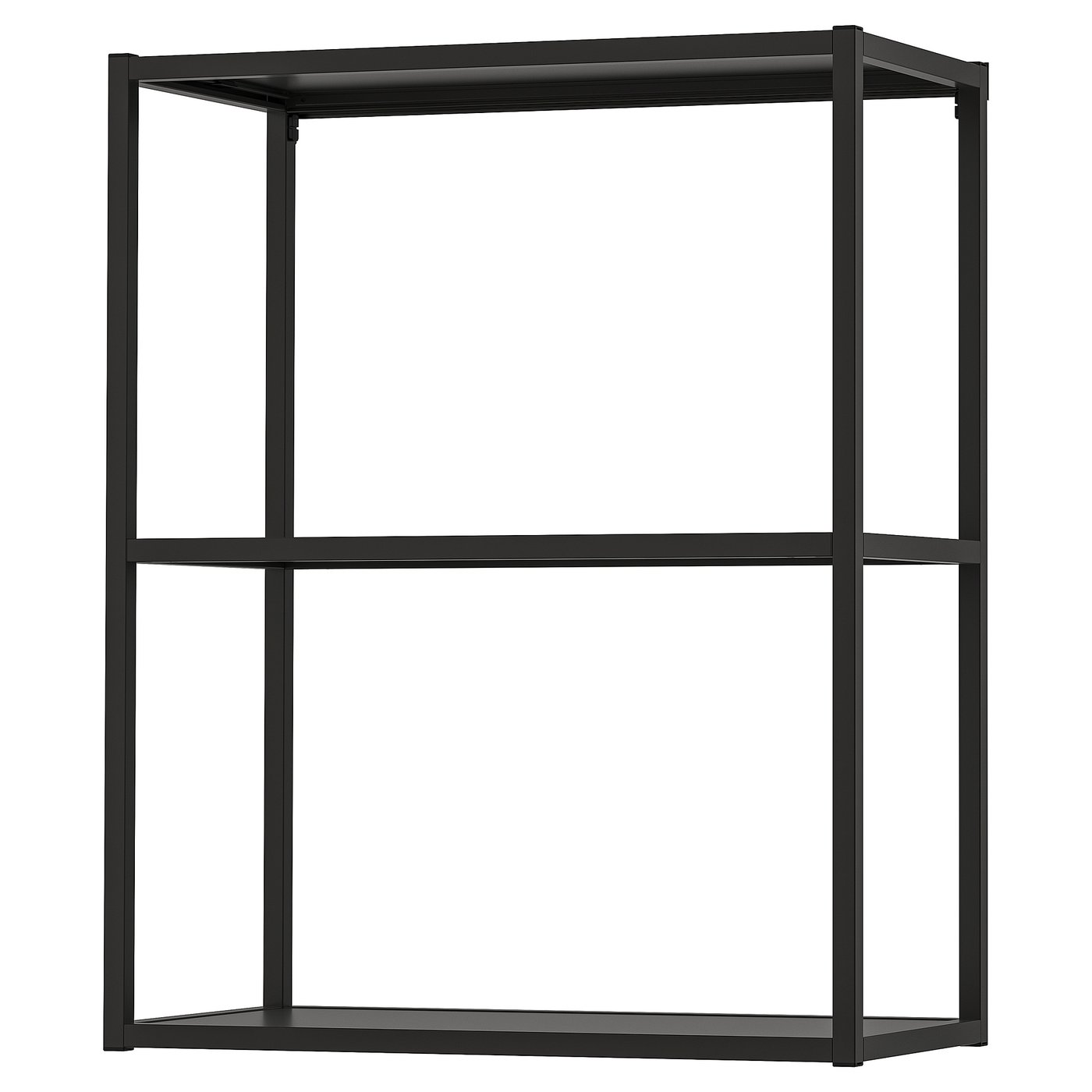 ENHET wall fr w shelves, anthracite, 61x30x76 cm (24x12x30") - IKEA CA