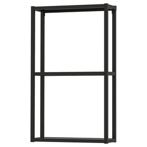 ENHET Wall fr w shelves, anthracite, 46x15x76 cm (18x6x30") - IKEA CA