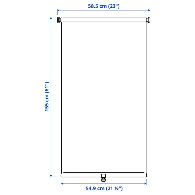 FÖNSTERBLAD blackout roller blind, beige, 58.5x155 cm (23x61") - IKEA CA