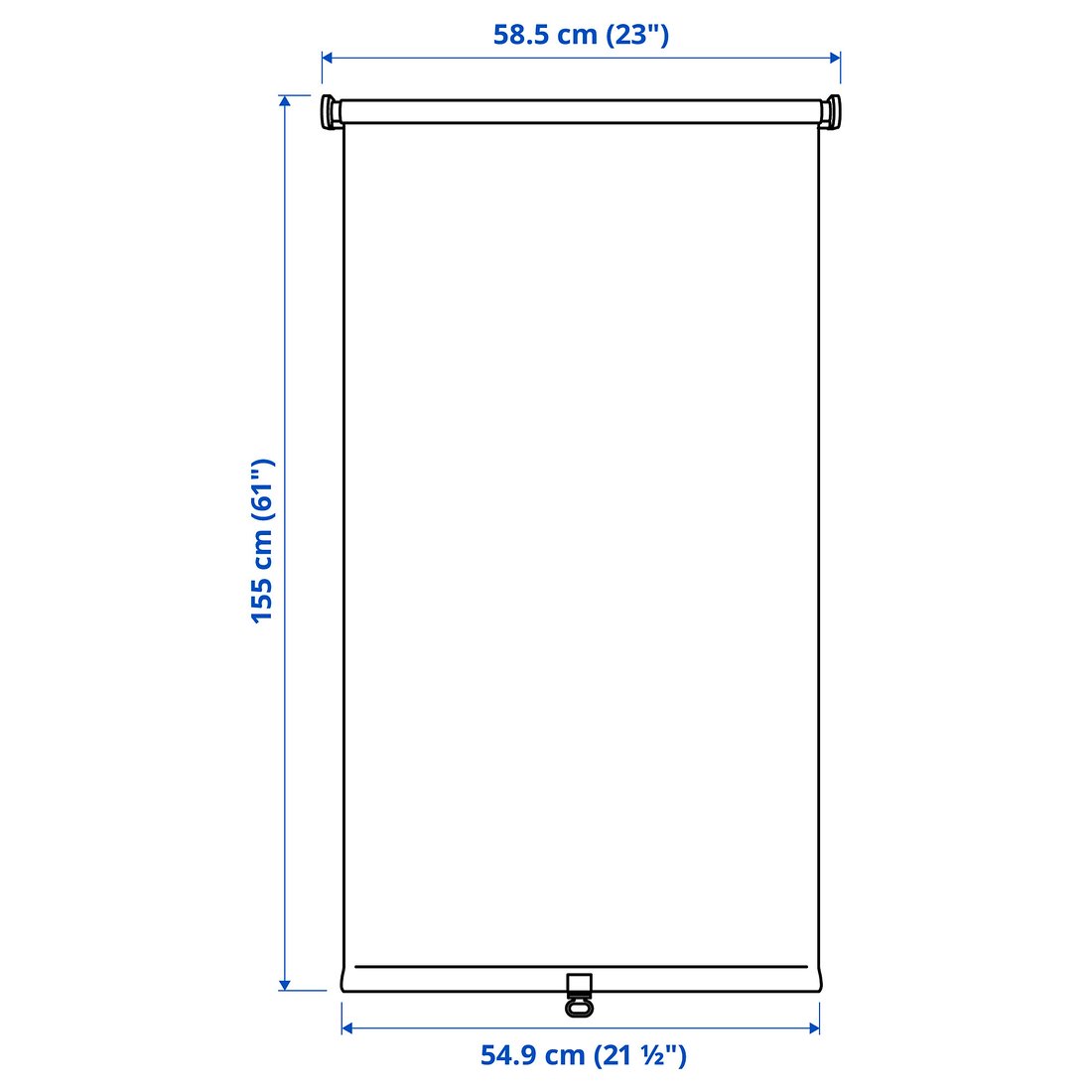 FÖNSTERBLAD blackout roller blind, beige, 58.5x155 cm (23x61") - IKEA CA