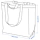 FRAKTA bag, medium, blue, 45x18x45 cm/36 l (17 ¾x7x17 ¾"/10 gallon ...