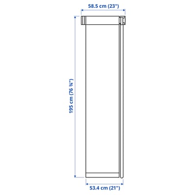 FRIDANS blackout roller blind, white, 58.5x195 cm (23x76 ¾") - IKEA CA