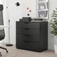 GALANT drawer unit, black stained ash veneer, 80x80 cm (311/2x311/2 ...