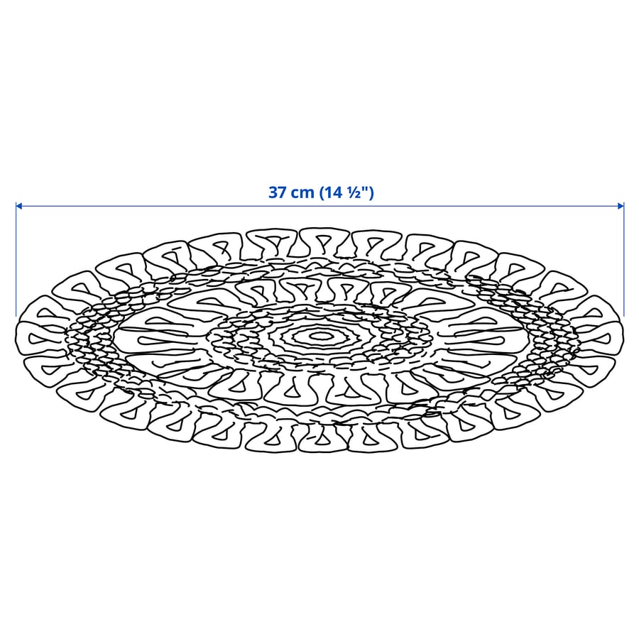 GALLSOPP place mat, natural/sedge handmade, 37 cm (14 ½") - IKEA CA