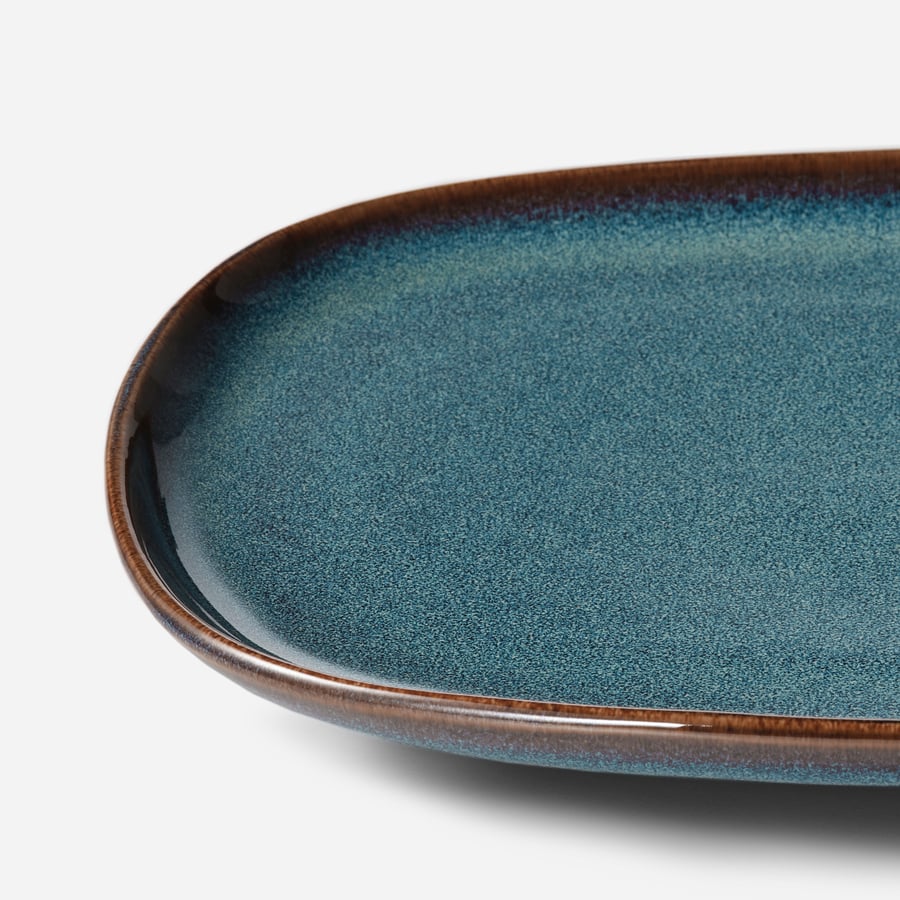 GLADELIG plate, blue, 31x19 cm (12x7 ½") - IKEA CA