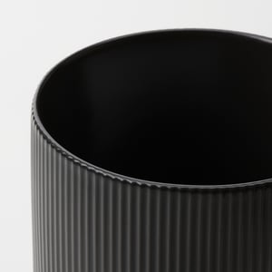 GRADVIS Plant pot, indoor/outdoor black, 12 cm (4 ¾") - IKEA CA