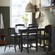 HÄGERNÄS table and 4 chairs, black stained pine - IKEA CA