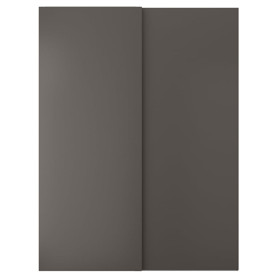HASVIK pair of sliding doors, dark gray, 150x201 cm (59x791/8") - IKEA CA