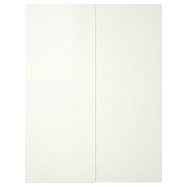 HASVIK pair of sliding doors, high gloss white, 150x236 cm (59x927/8 ...