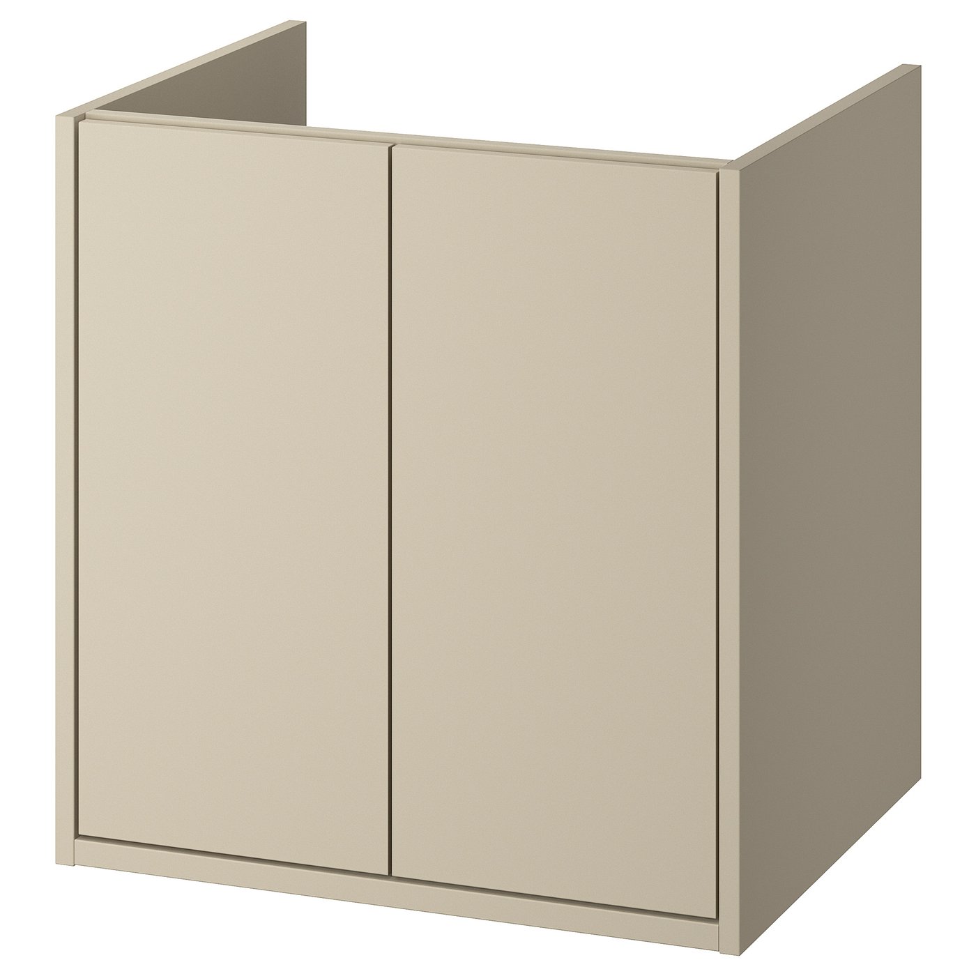 HAVBÄCK sink cabinet with doors, beige, 61x53x64 cm (24x21x251/8 ...