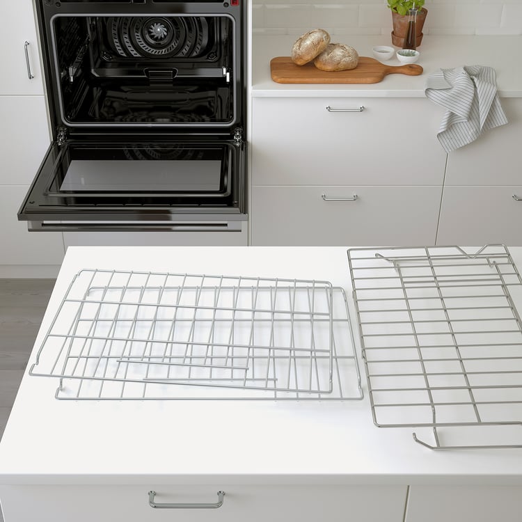 HJÄLTEBY wall oven with true conv+self-clean, black Stainless steel ...