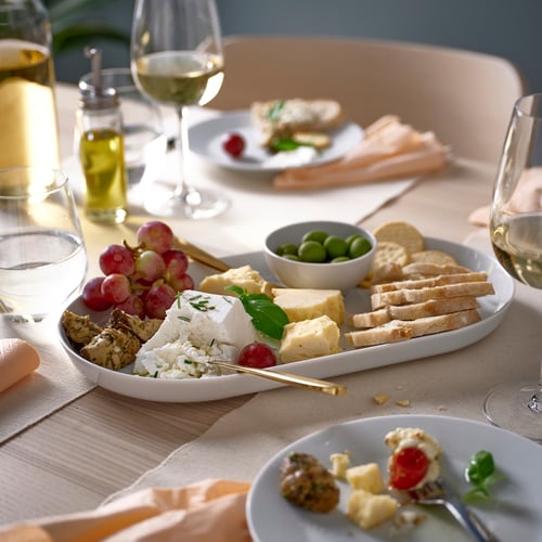 IKEA 365+ serving plate, white, 36x20 cm (14x8") - IKEA CA