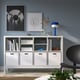 KALLAX shelving unit with underframe, with 2 shelf inserts/white ...