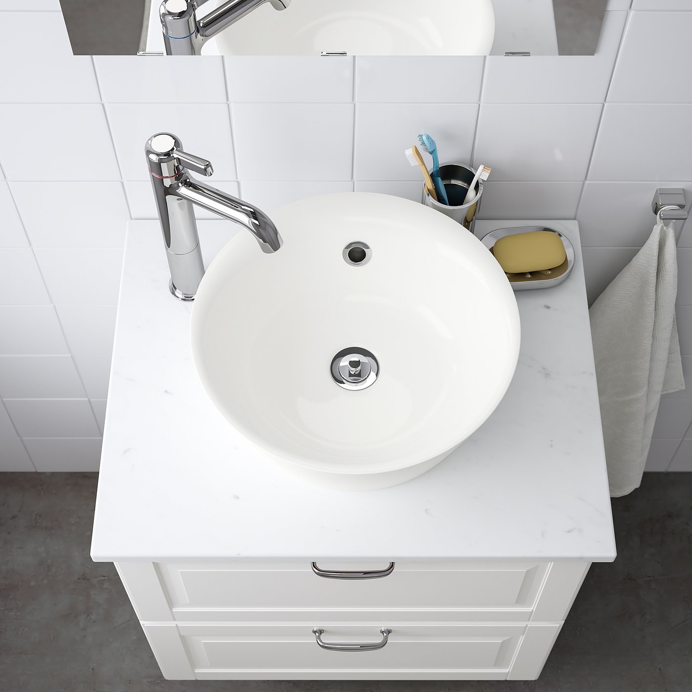 KATTEVIK Vessel sink white 40 cm 15 3 4