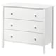 KILBERGET 3-drawer chest, white/anchor/unlock-function, 86x78 cm (337 ...