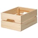 KNAGGLIG box, pine, 23x31x15 cm (9x12 ¼x6") - IKEA CA
