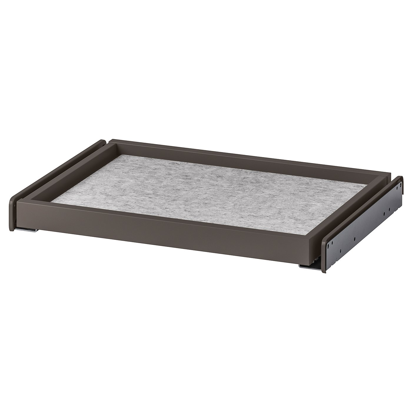 KOMPLEMENT pull-out tray with drawer mat, dark gray/light gray, 50x35 ...