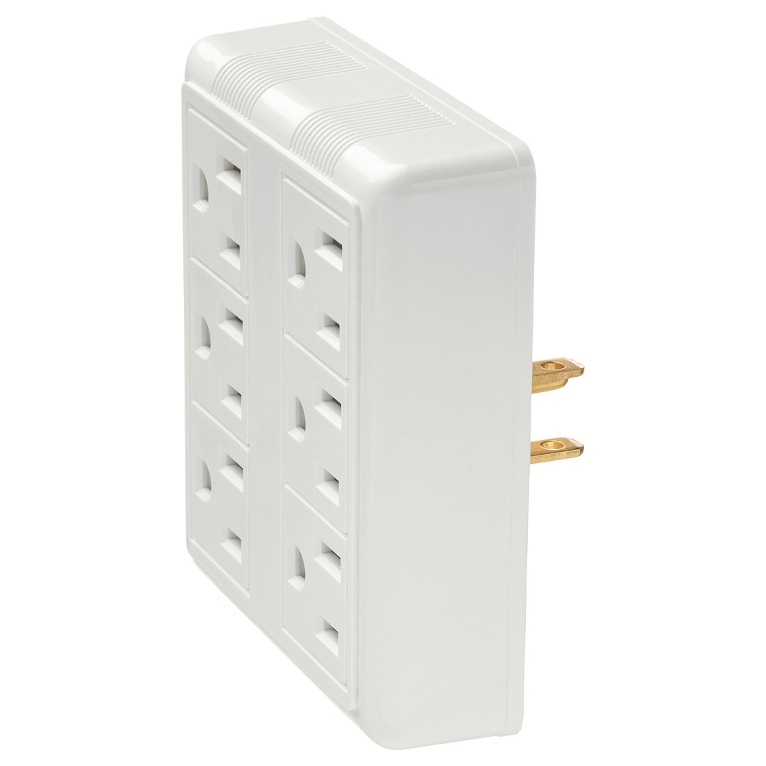 KOPPLA 6-way adaptor plug, grounded white - IKEA CA