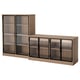 LANESUND storage combination, gray-brown, 282x47x152 cm (111x181/2x597 ...