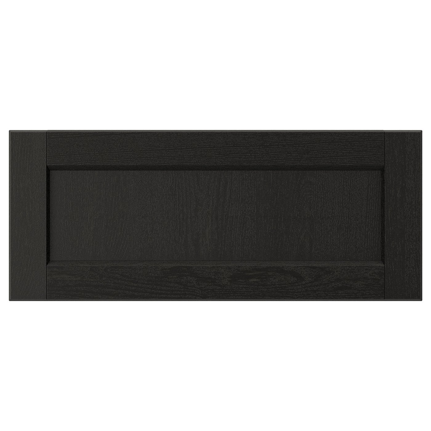 LERHYTTAN drawer front, black stained, 61x25 cm (24x10") - IKEA CA