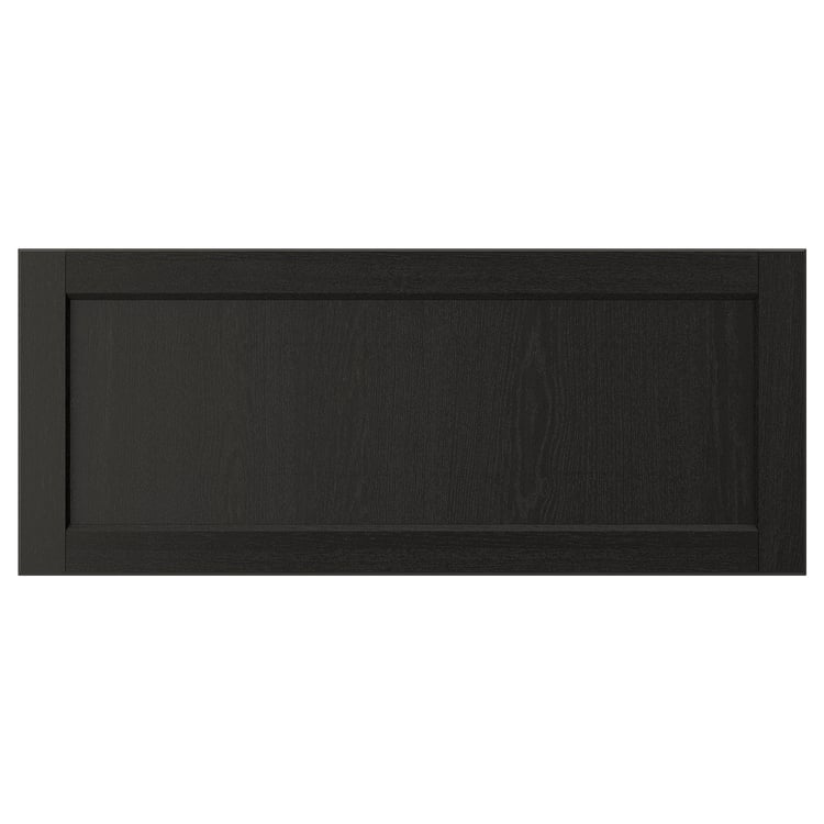 LERHYTTAN drawer front, black stained, 91x38 cm (36x15") - IKEA CA