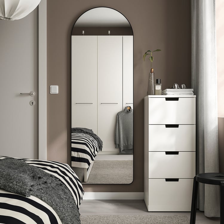 LINDBYN mirror, black, 60x170 cm (235/8x667/8") - IKEA CA