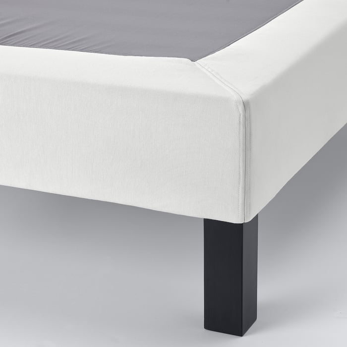 LYNGÖR slatted mattress base with legs, white, Queen - IKEA CA
