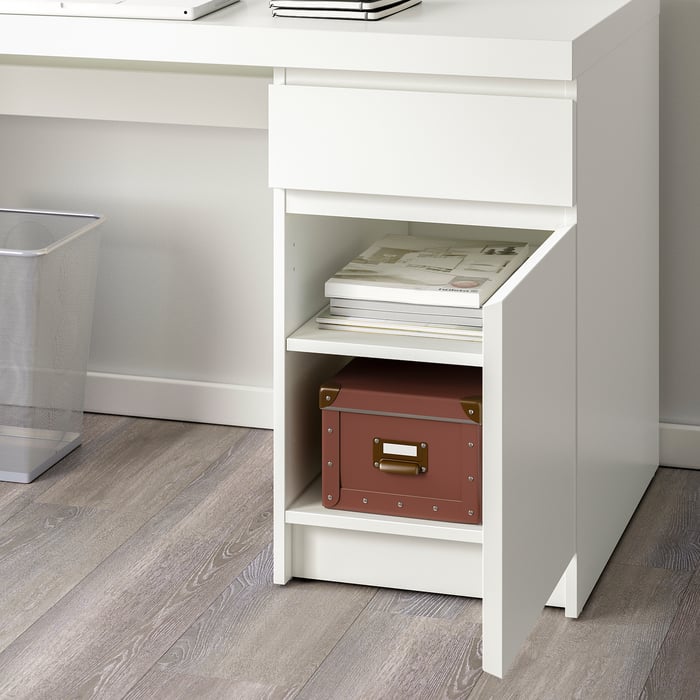 MALM desk, white, 140x65 cm (551/8x255/8") - IKEA CA