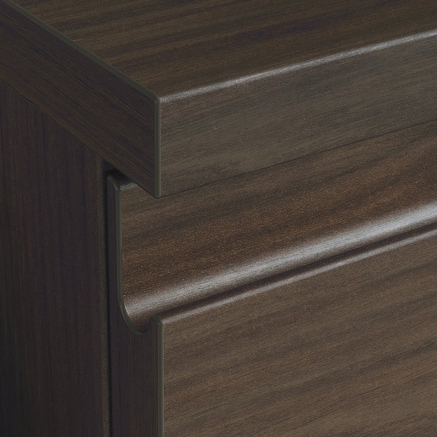 MALM / STORKLINTA bedroom furniture, set of 4, dark brown veneer/dark ...