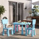 MAMMUT children's table, indoor/outdoor/light blue, 85 cm (331/2 ...