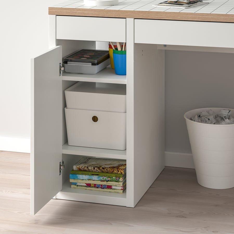 MICKE desk, white/anthracite, 105x50 cm (413/8x195/8") - IKEA CA