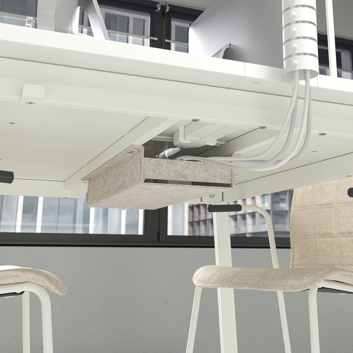 MITTZON underframe for conference table, white, 140x108x103 cm (551 ...